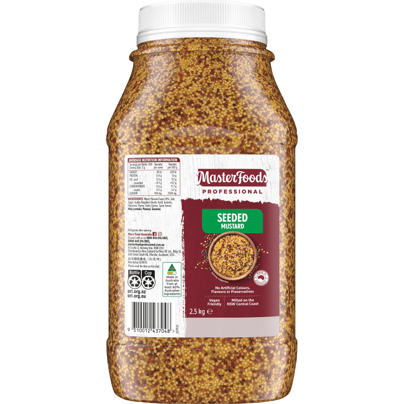 MasterFoods Professional Seeded Mustard 2.5kg | Mars Foodservices