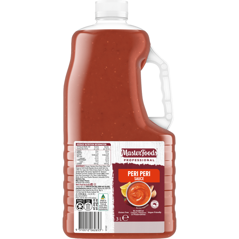 MasterFoods Professional Gluten Free Peri Peri Sauce 3L | Mars Foodservices