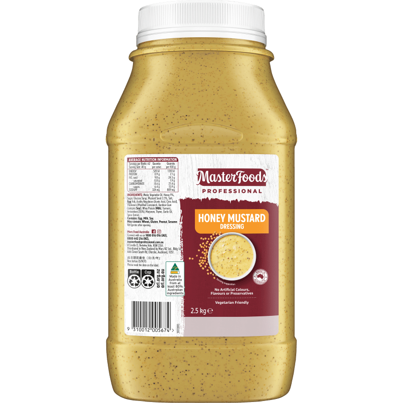 MasterFoods Professional Honey Mustard Dressing 2.5kg | Mars Foodservices