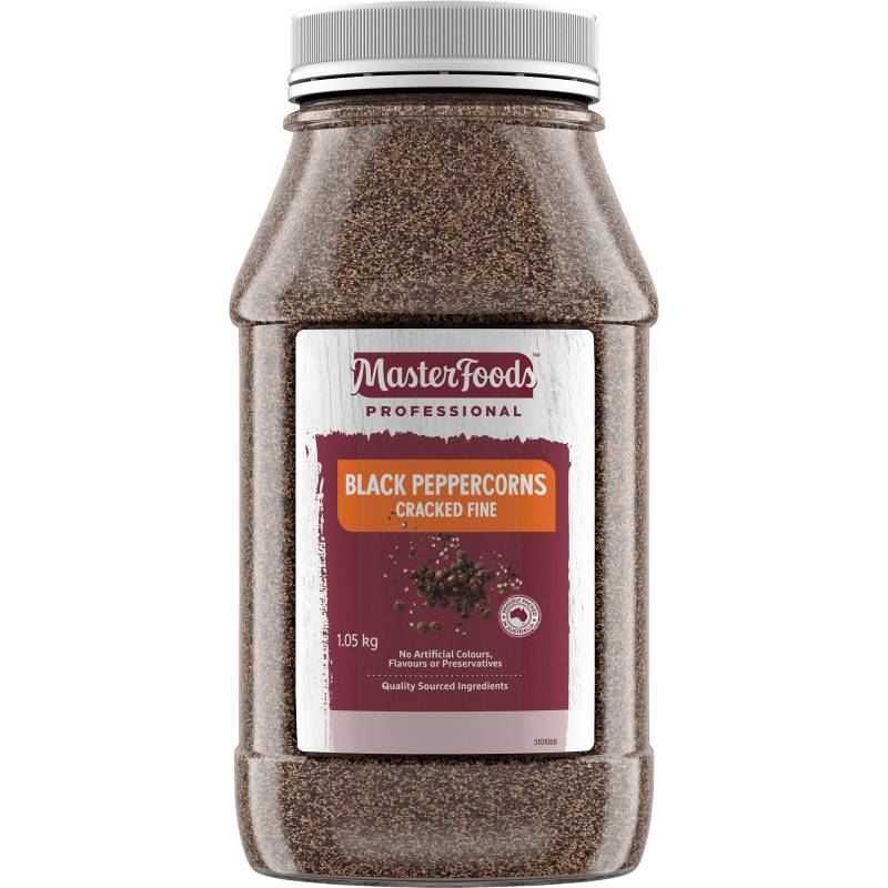 MasterFoods Professional Black Peppercorns Cracked Fine 1.05kg | Mars ...