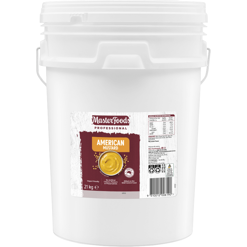 MasterFoods Professional American Mustard 21kg | Mars Foodservices